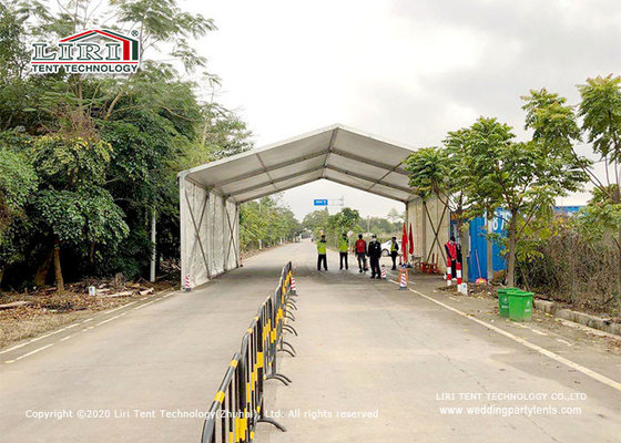 Outdoor event marquee tent for Entrance and exit security check, waterproof PVC fabric security check marquee tent supplier