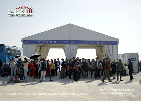 Aluminum frame and PVC Canopy for Safety Checking Entrance, White waterproof PVC fabric security check marquee supplier