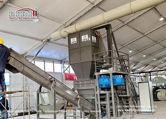 Big clear span outdoor event tent, 40X70M Large Flame Retardant Durable Tent for Medical waste disposal center supplier