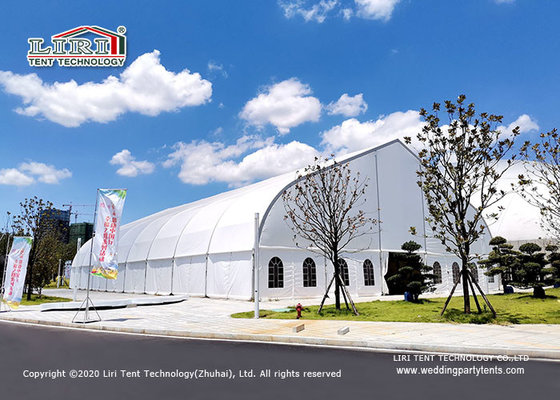 Curved Tent All Tent Temporary Chapiteau Curved Roof Structures Hall Tent, 15x30m Tent Curve Outdoor Aluminum Event tent supplier