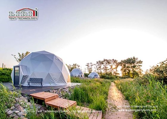 PVC Cover galvanized Steel frame Geodesic Dome House Tent for Outside Garden, outside event geodesic dome tent supplier