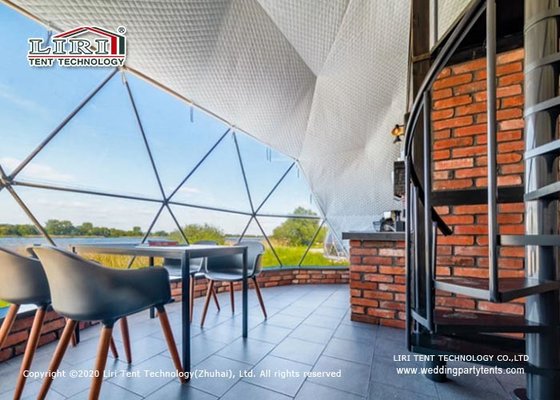PVC Cover galvanized Steel frame Geodesic Dome House Tent for Outside Garden, outside event geodesic dome tent supplier