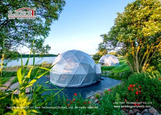 PVC Cover galvanized Steel frame Geodesic Dome House Tent for Outside Garden, outside event geodesic dome tent supplier