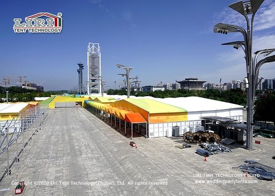Custom outdoor aluminum 1000 people capacity wedding party event marquee tents, Outdoor Trade Show Tent Exhibition supplier