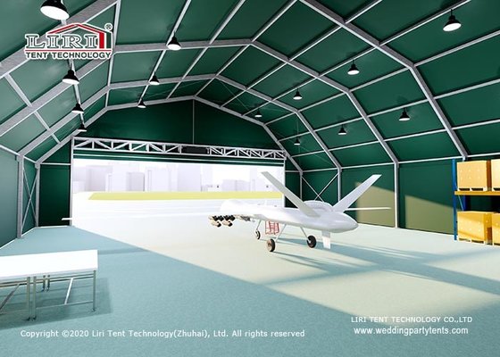Customized aircraft tent aluminum structure marquee hangar tent, Hangar 30M Warehouse Helicopter Storage Tent Large hall supplier