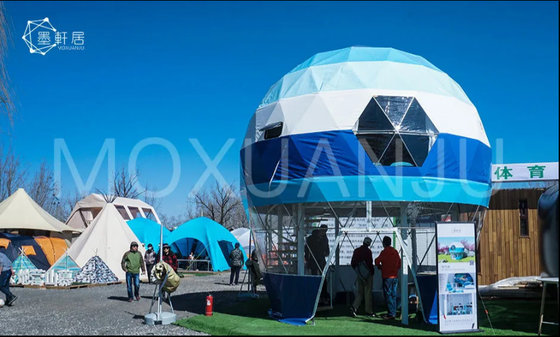 Double-deck structure of Hot Balloon Glamping Tent supplier