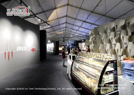 2 floors tents with ASB sidewalls for entertainment event supplier