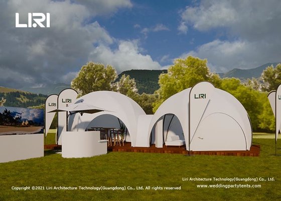 Outdoor Event Crossover Dome Tent Petaloid Ambulacra Dome Tent supplier