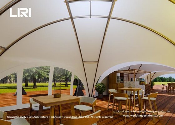 Outside Resort Hotel Style Flexible Crossover Dome Tent supplier