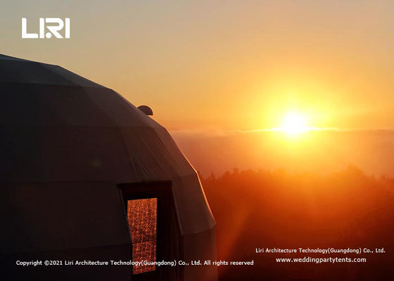 Glamping Campsite Folk Accommodation Featured Wild Luxury Campsite Oval Dome Glamping Tent supplier