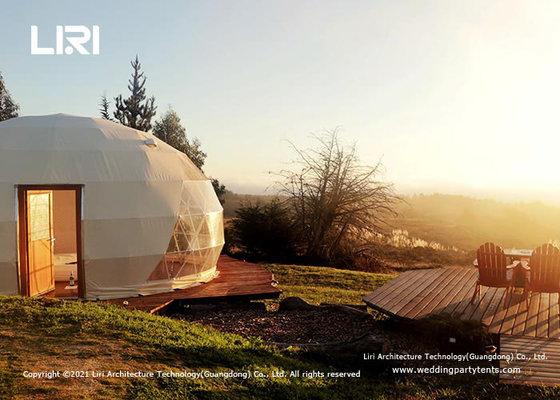 Glamping Campsite Folk Accommodation Featured Wild Luxury Campsite Oval Dome Glamping Tent supplier
