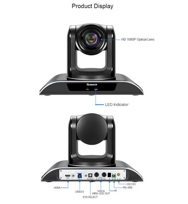 Professional Digital USB 3.0 PTZ Camera For Distance Training TEVO-VHD103U