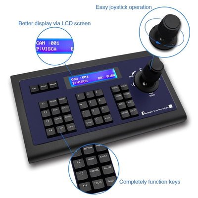 Multifunction Network Ptz Controller / Usb Ptz Controller Flexible Operation