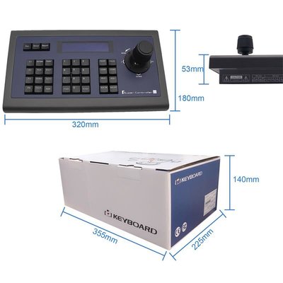 ABS Material Meeting Camera Keyboard Controller With Wireless BT Connect
