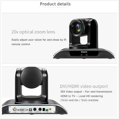 TEVO-VHD20N Pc Wireless Conference Webcam Auto Focus Support Desktop