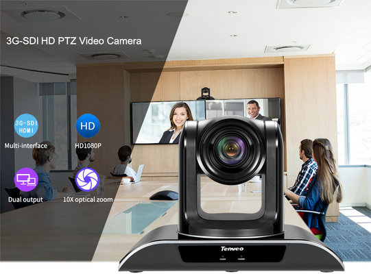 Wall Mount Installation 1080p Video Conference Camera DC12V/2A Power Supply