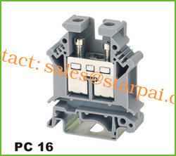 China Din-rail Terminal Wire arrage:0.2-16mm2 Part No.PC16 supplier