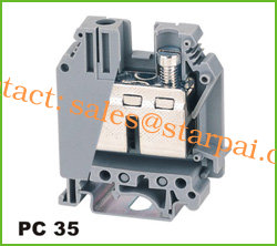 China Din-rail Terminal Wire arrage:0.2-35mm2 Part No.PC35 supplier