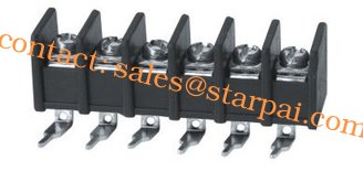 China Barrier Terminal Block High Power Automotive Terminal Block right angle pin picth 7.62mm supplier