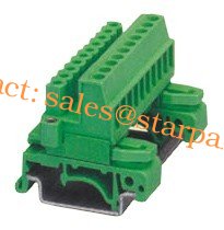 China Din Rail Pluggable Terminal Block with Pin Spacing 5.08mm  header arrage:24-12 AWG supplier