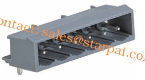 China Male connectors with right angle solder pins Pitch: 7.5mm/0. 295 in supplier