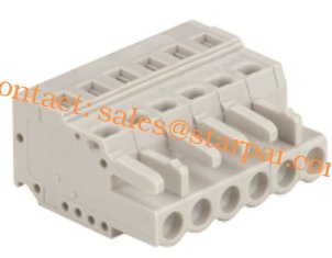 China Spring-cage Clamp Terminal Female Standard Style Pitch: 5.00mm/0.197 in supplier