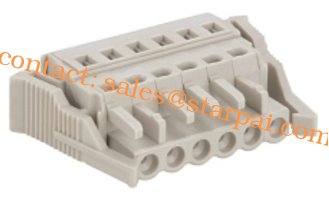 China Spring-cage Clamp Terminal Female locking device Pitch: 5.00mm/0.197 in supplier