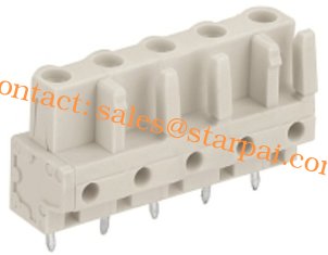 China Female connector; with straight pins;with 2 locking latches; pin spacing 7.5mm / 0.295 in supplier