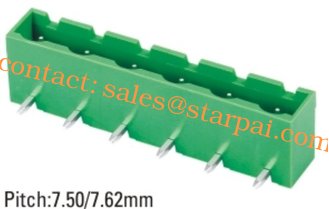 China Plug-Terminal Block socket closed angle pin Pitch:7.62mm / 0.3 in supplier