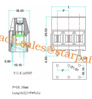 Euro Terminal | Pitch: 10.16mm | Part No.506-1-10.16 supplier