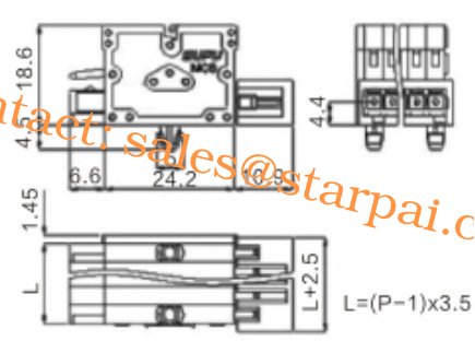 Spring-cage Clamp Terminal Male Female snap-in syle Pitch: 3.50mm/0.138 in supplier
