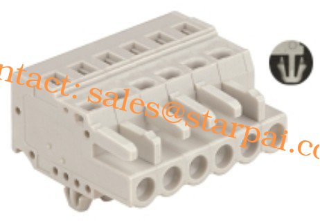 Spring-cage Clamp Terminal Female snap-in syle Pitch: 5.00mm/0.197 in supplier
