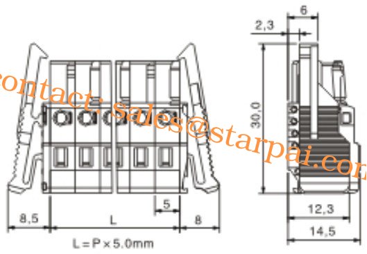 Spring-cage Clamp Terminal Female locking device Pitch: 5.00mm/0.197 in supplier