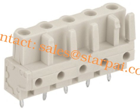 Female connector; with straight pins;with 2 locking latches; pin spacing 7.5mm / 0.295 in supplier