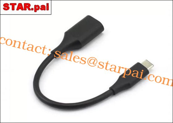AF To C Type Fast Charging Data Cable , 6 Inch Data Transfer Cable supplier