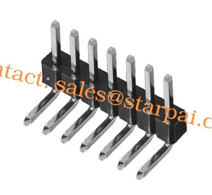 Single Rows angle Male 2.54mm Breakable Pin Header connector supplier