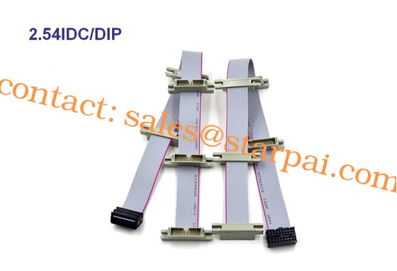 2.54IDC/DIP strip cable pitch 1.27mm header pins -26P or 50P or 34P by customer supplier