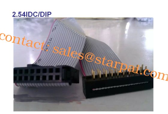 2.54IDC/DIP strip cable pitch 1.27mm header pins -26P or 50P or 34P by customer supplier