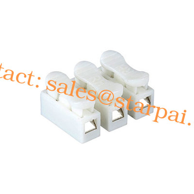 3 Pole Quick Wire Connector Terminal Block Spring Connector LED Strip Lighting supplier