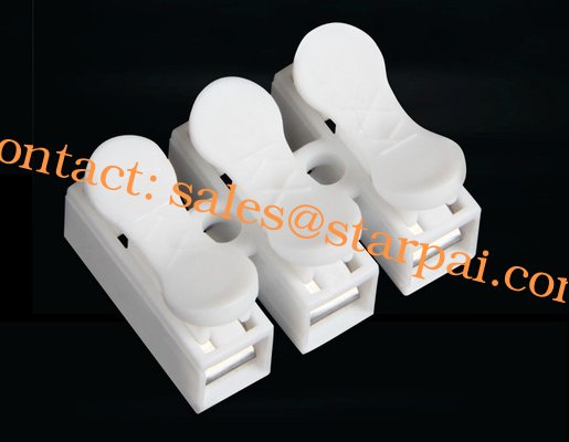 3 Pole Quick Wire Connector Terminal Block Spring Connector LED Strip Lighting supplier