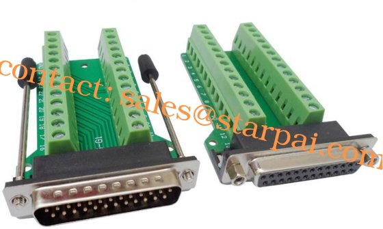 DB25-M2 Female 25Pin Plug Breakout To PCB Board Terminals Connectors  Male / Female terminal block adapter supplier