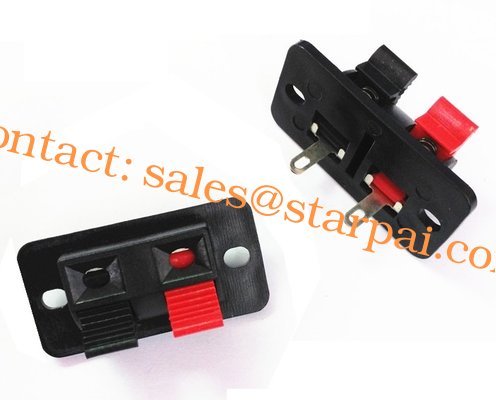 Right Angel Speaker Terminal Clip Connector 2 Positions Audio Cable Push Button Type supplier