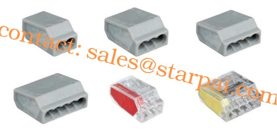 Push-wire Lighting Connectors for Flexible Conductors 5 poles easy access to installment and high security supplier