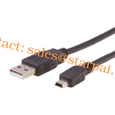 USB 2.0 Type A Male To Mini B 5 Pin Male Camera Cellphone Data Cable supplier