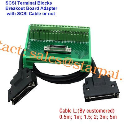 SCSI 36 Pins with SCSE cable 1m  Breakout Board Breakout Board Interface Adapter Optical supplier