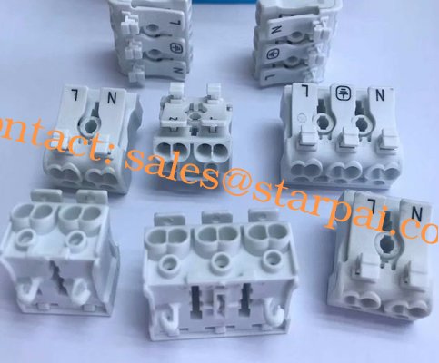 Push-on Terminal Block Spring Connector Quick Wire Connector LED Strip Lighting 1P,2P,3P,4P,5P supplier