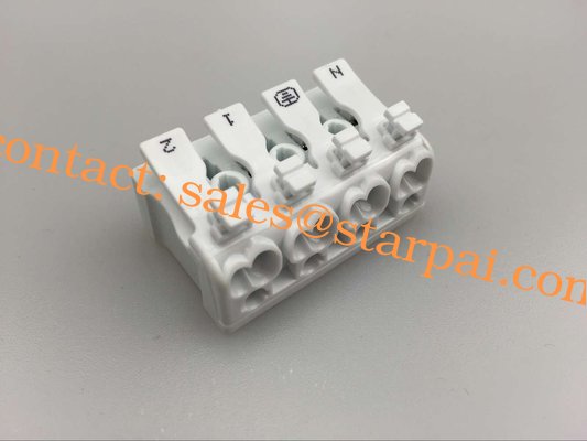 Push-on Terminal Block Spring Connector Quick Wire Connector LED Strip Lighting 1P,2P,3P,4P,5P supplier