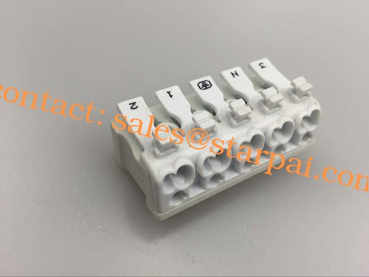 Push-on Terminal Block Spring Connector Quick Wire Connector LED Strip Lighting 1P,2P,3P,4P,5P supplier