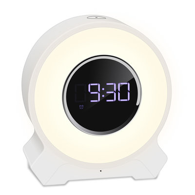 Hi Fi Sound Speaker Alarm Clock Wireless Bluetooth Speaker with LED Night Light