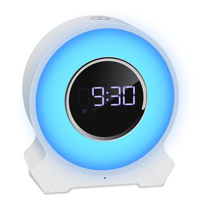 Hi Fi Sound Speaker Alarm Clock Wireless Bluetooth Speaker with LED Night Light
